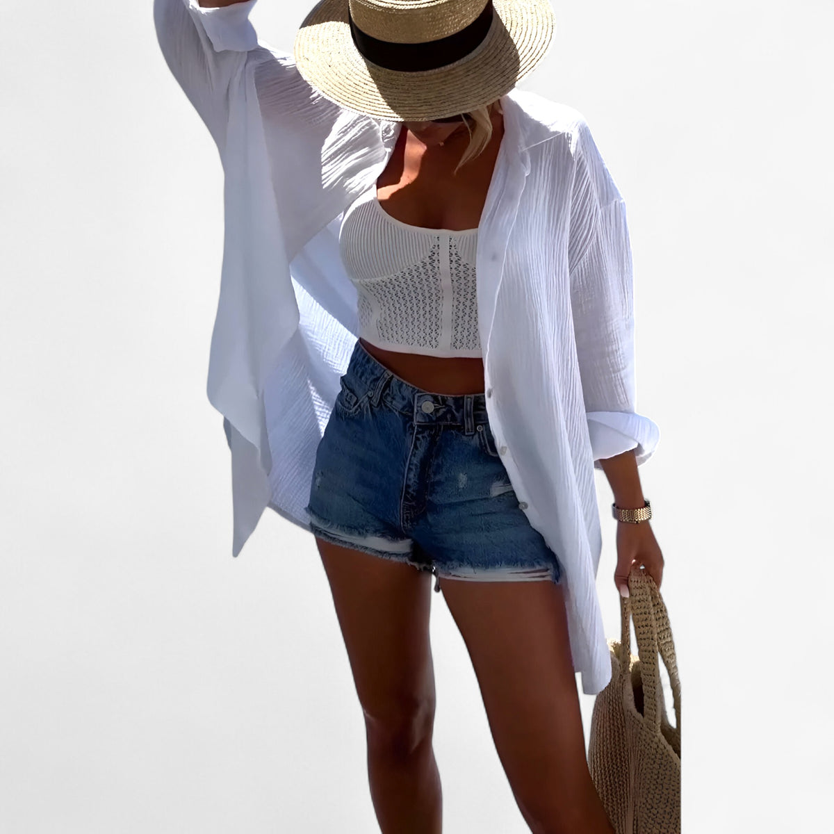 Freja | Copricostume con paillettes – Chic e fresco